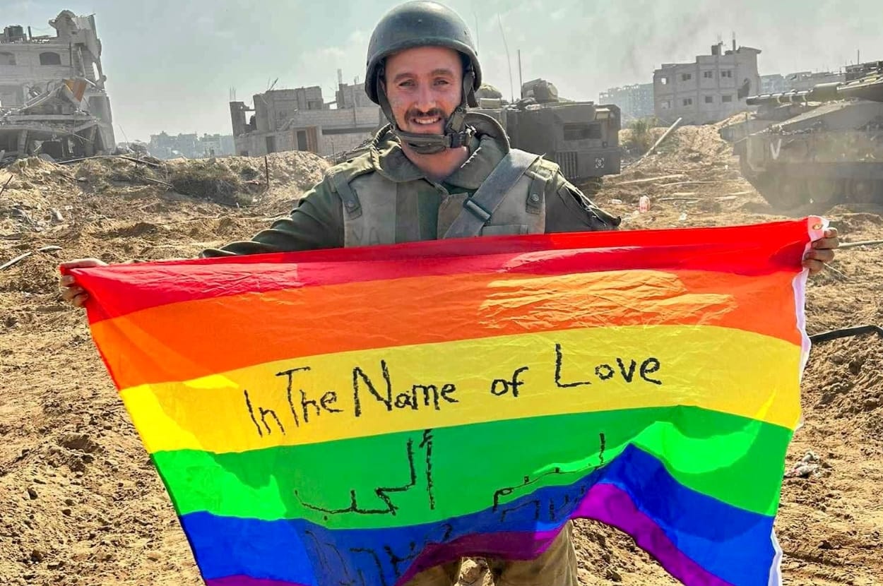 This Gay Israeli Soldier Held Up A Pride Flag During Israel’s Invasion ...
