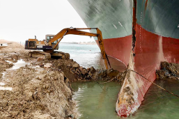 A Giant Container Ship Got Stuck In Egypt’s Suez Canal And It’s Causing ...